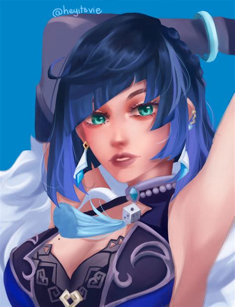 Yelan Fanart By Heyitsvie On Deviantart
