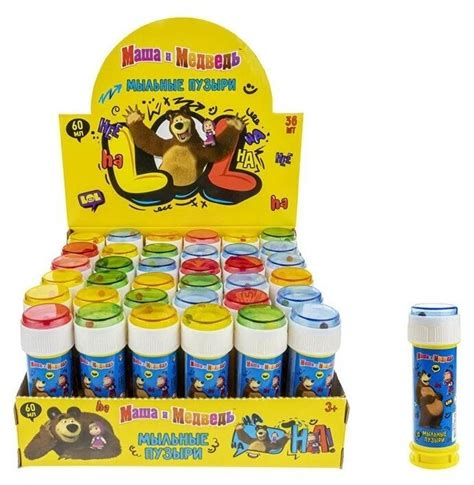 Характеристики Мыльные пузыри 1toy Маша и Медведь Т22264 5element By