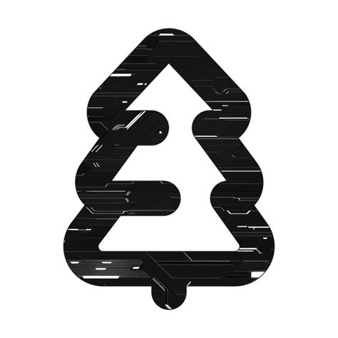 Tree Icon Photo Black White Scratch Texture Premium Ai Generated Image