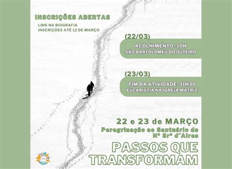 22 E 23 De Março Pastoral Juvenil Realizará Peregrinação Ao Santuário