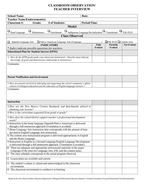 What Is Classroom Observation Tool In Deped Free Printable Template