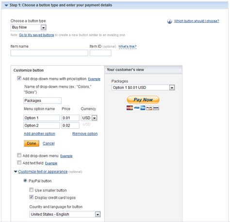 Javascript Paypal Buy Now Button With Dynamic Dropdown Values Stack