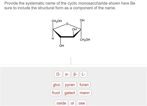 Solved Provide The Systematic Name Of The Cyclic