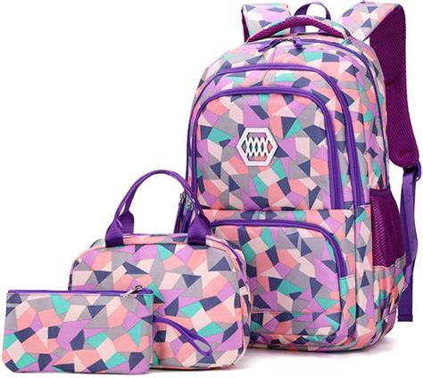 3 Pcsset Princesa Mochilas Escolares Mochilas Escolares Niñas Mochilas
