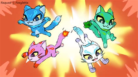 The Elemental Cats By Foxyletta On Deviantart