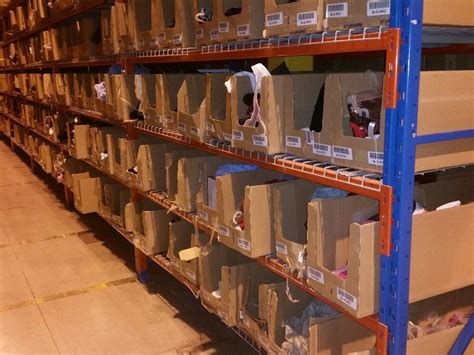 Cardboard Parts Bins Storage