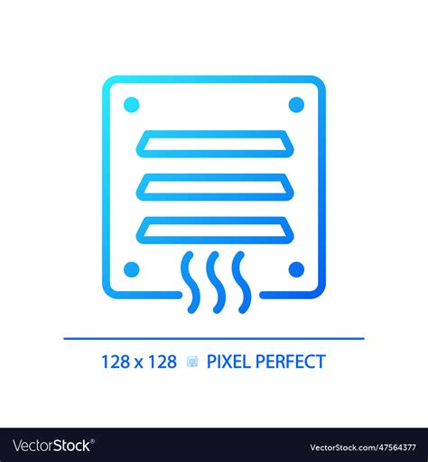 Air Vent Gradient Linear Icon Royalty Free Vector Image