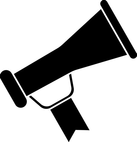 Black Loudspeaker Icon On White Background Vector Art At Vecteezy