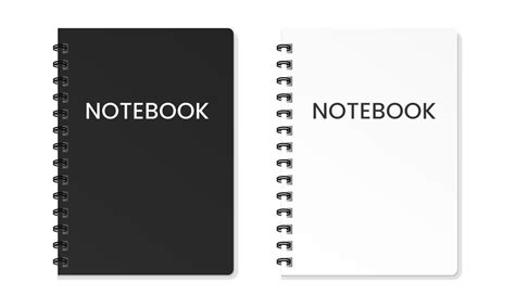 Notebook Cover Mockup With Space For Your Image Text Or Branding Details 16860951 Vector Art