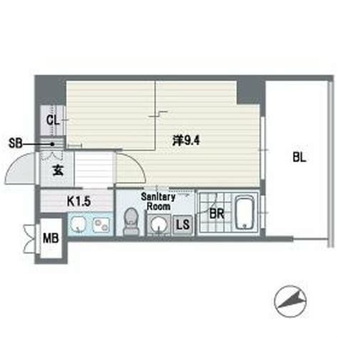 福岡市地下鉄七隈線 桜坂駅 地上7階建て 築18年 福岡県福岡市中央区桜坂2丁目 64万円／1k 洋室94 K15／2767