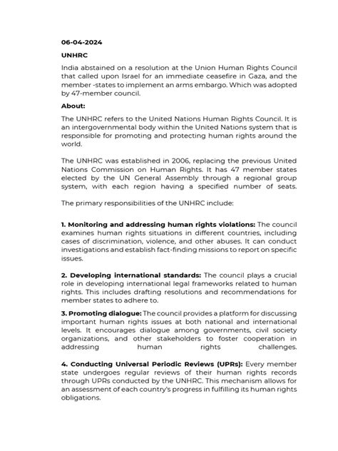 Unhrc Pdf Human Rights Justice