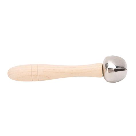 Garosa clochette en bois Jingle en bois cloche à main manche en bois