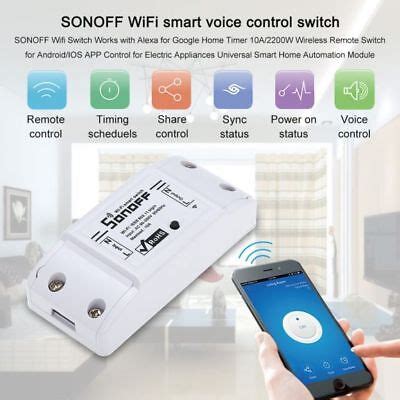 Sonoff Basic R Wifi Wireless Smart Switch Mqtt Smart Home Amazon Alexa Google Ebay Uk