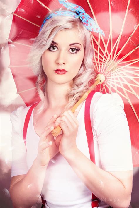 Sexy Blonde Vintage Pinup Girl Field Of Dreams By Jorgo Wall Art