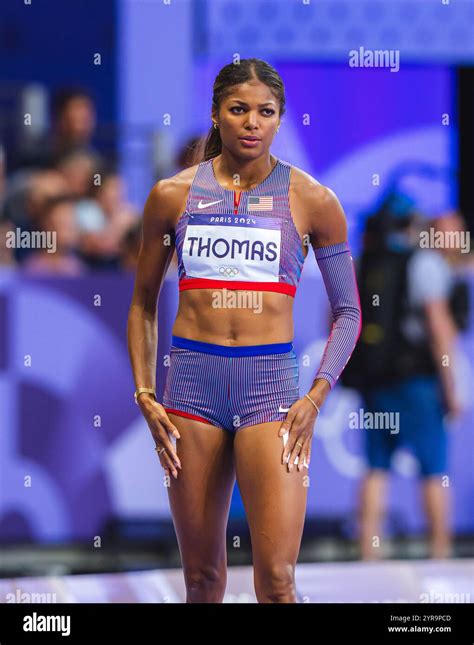 Gabrielle Thomas Participating In The 200 Meters At The Paris 2024