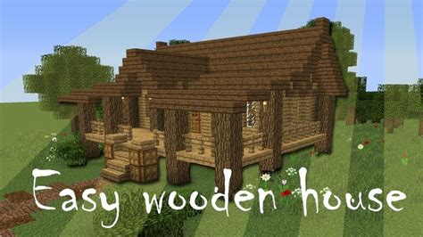 Minecraft Easy Wooden House Tutorial Https Cstu Io Eec Minecraft Designs Minecraft