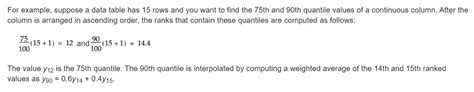 Quantile Percentile Calculation Jmp User Community