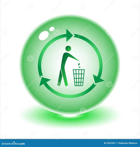 Vector Recycling Bin Stock Vector Illustration Of Positivity 5532307
