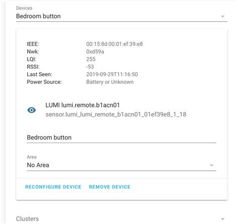 Zha Xiaomi Aqara Button Wxkg11lm No Events · Issue 27046 · Home