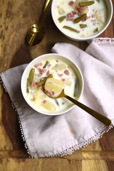 Ham Green Bean And Potato Soup Mighty Mrs Super Easy Recipes
