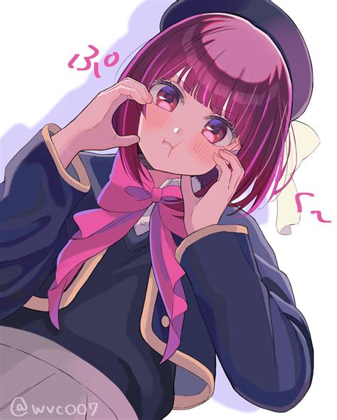 有馬かな8話のぷく顔可愛かった 推しの子 有馬かな 重曹ちゃん 霜のイラスト