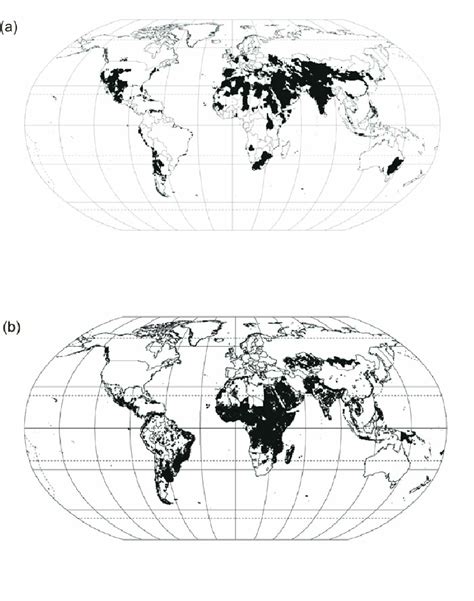 A Areas Under Severe Water Stress In 2050 Under Global Orchestration