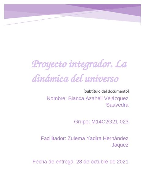 Modulo 14 Proyecto Integrador Ejercicios De Historia Docsity