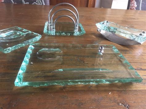 Desk Set 4 Glass Catawiki