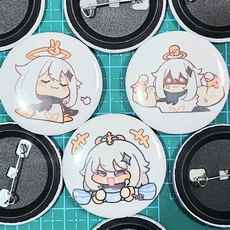 Jual Paimon Genshin Impact Pin Up Button Pin Press Peniti Unofficial Mm Mm Emoticon