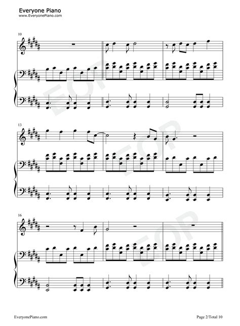 玉盘 春晚弹唱版五线谱预览2 钢琴谱文件（五线谱、双手简谱、数字谱、midi、pdf）免费下载