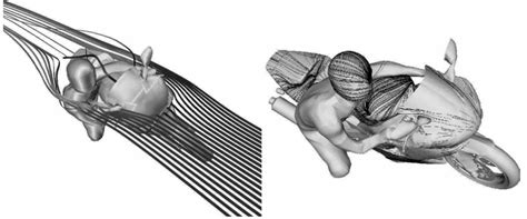 Two Different Types Of Cfd Flow Visualization On The Left
