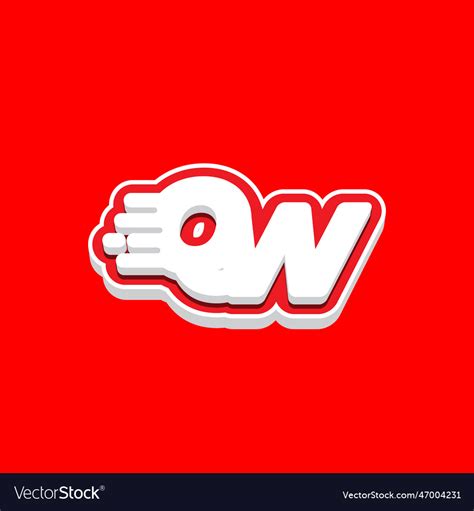 Letter Qw Fast Speed Technology Modern Logo Design