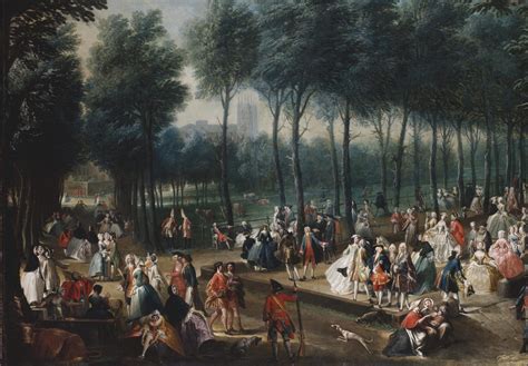 St James S Park And The Mall C 1745 Attributed To British School