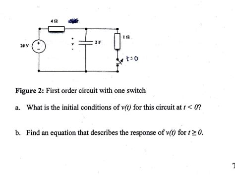 Figure 2 First Order Circuit With One Switcha ﻿what