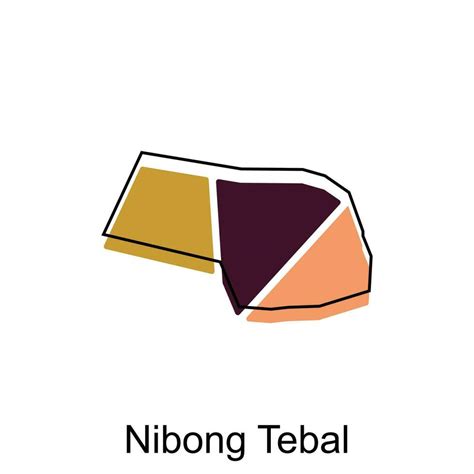 Map City Of Nibong Tebal Vector Design Template Infographic Vector Map