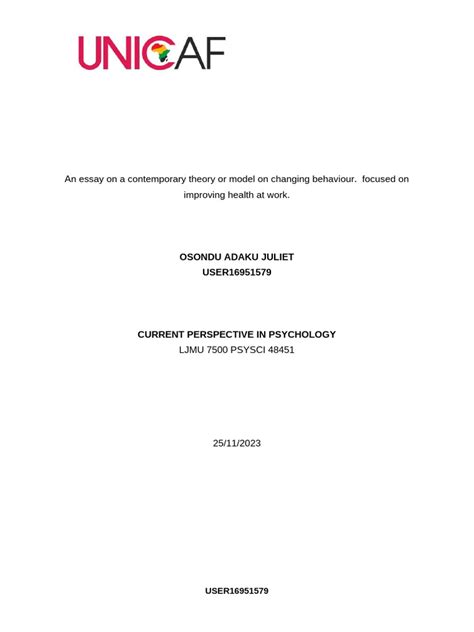 Summative Assignment 2011330 Pdf Employment Health Promotion