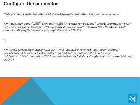 Configuring Mule Jms Withweblogicjms Ppt