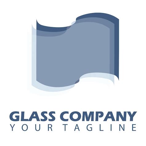 Vector Glass Logo Premium Vector