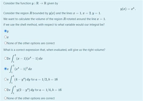 solved consider the function y r r given by y x 24
