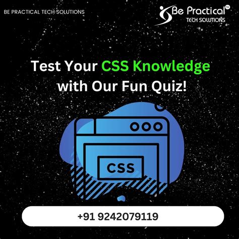 🎉📚 Test Your Css Knowledge Bepractical Tech Solutions