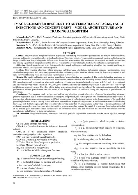Pdf Image Classifier Resilient To Adversarial Attacks Fault