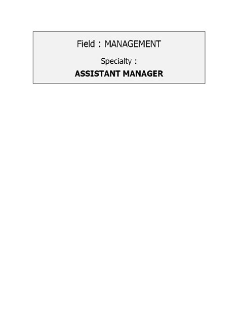Hnd Program Assistant Manager Pdf Human Resource Management