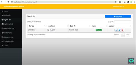 Employee Payroll Management System Project In Php And Mysql