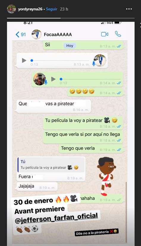 Yordy Reyna Bromea Con ‘piratear Película De Jefferson Farfán Y él