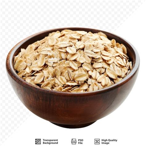 Premium Psd Oat Flakes In A Bowl