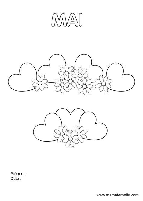 Coloriage Du Mois De Mai Ma Maternelle