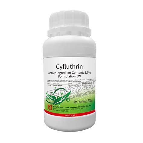 Insecticide Cyfluthrin 95tc 5 7ec Tianbang China Manufacturer Pesticides Agrochemicals