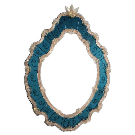 San Pantalon Venetian Mirror In Murano Glass By Fratelli Tosi Murano