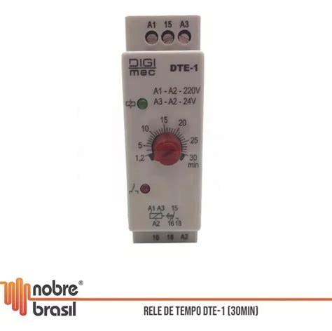 Relé De Tiempo Electrónico Digimec Dte 1 30 Minutos 24 V 220 V