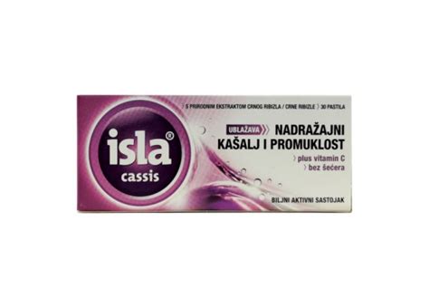 Isla® Cassis 30 Pastila Markfarm Apoteka
